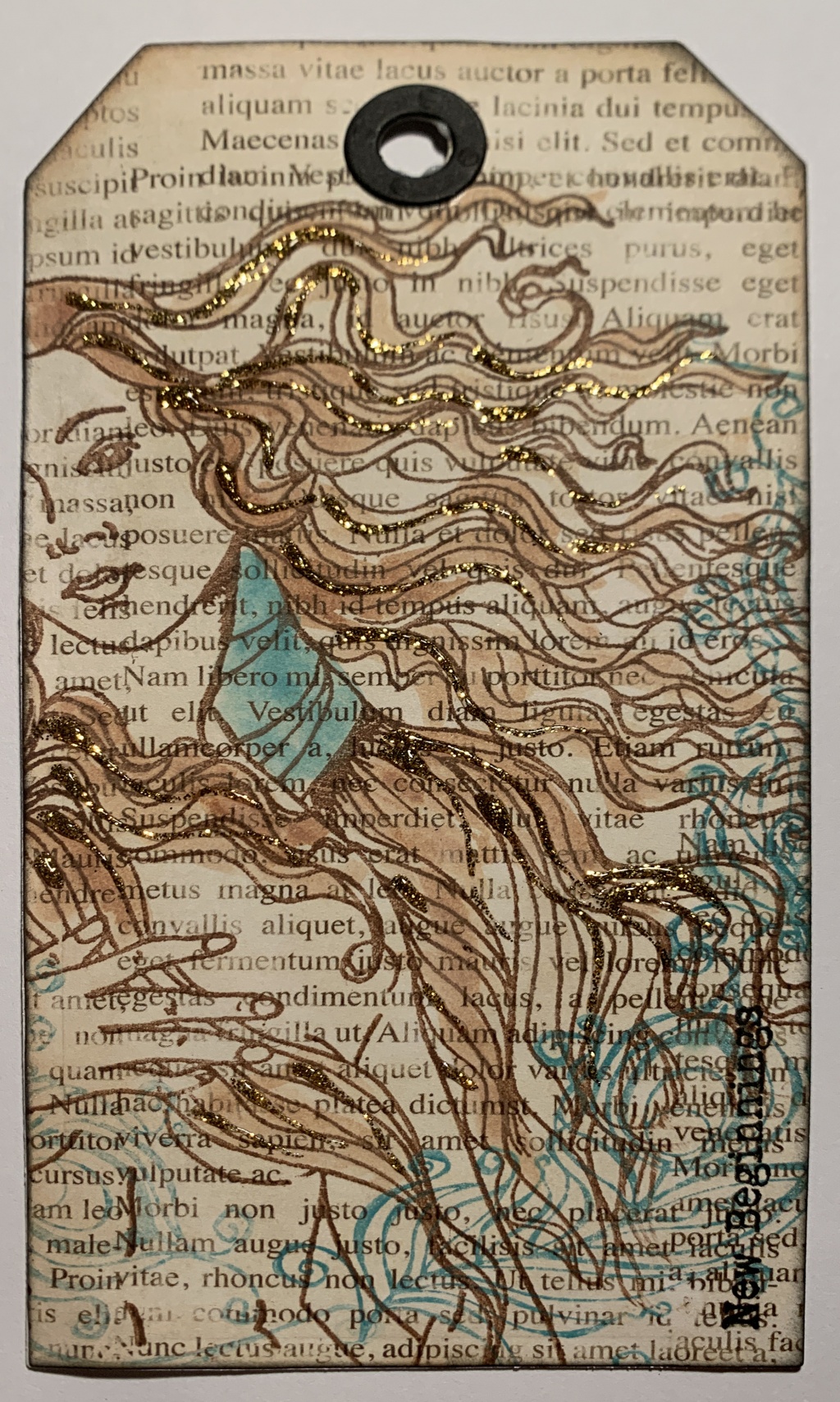 Venus A5 Red Rubber Stamp - IndigoBlu